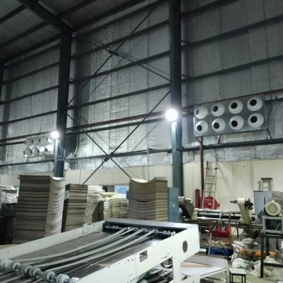 EVAPOLER- jumbo portable air cooler cooling application in Tent